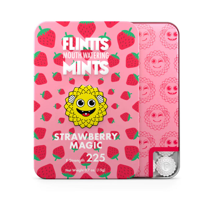 Flintts Mints Mouthwatering Mints Strawberry Magic Flavor