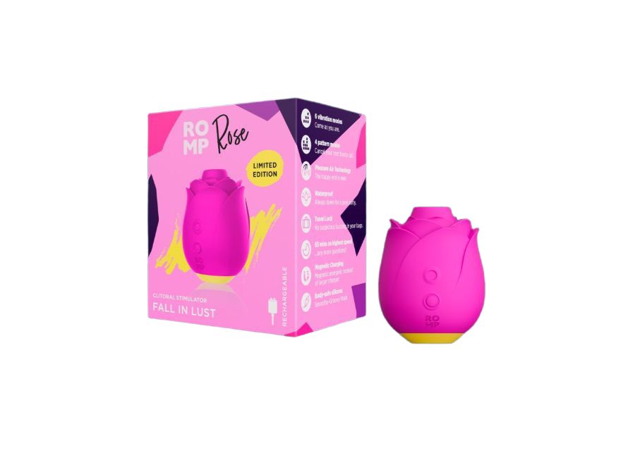 ROMP Rose Rechargeable Silicone Pleasure Air External Sex Toy