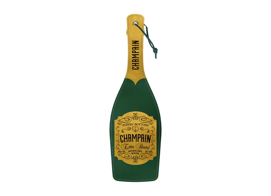 Wood Rocket Paddle Champain Champagne Bottle Shaped Paddle